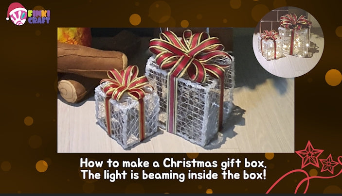 How to make a christmas gift box – finkicraft