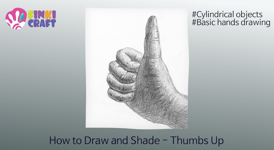 How to draw and shade - Thumbs Up 👍 – finkicraft