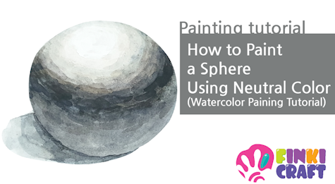 Paining Tutorial | How to Paint a Sphere Using Neutral Color (Watercol ...