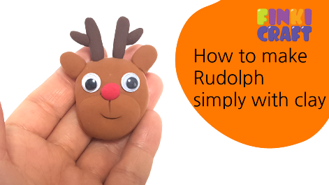 Christmas clay | How to make Rudolph simply with clay – finkicraft