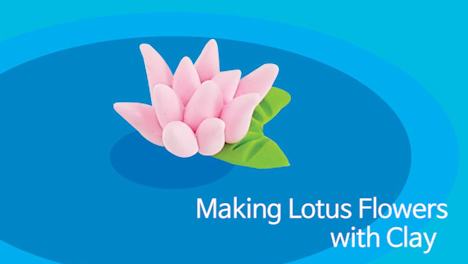 How to make lotus flower with clay – finkicraft