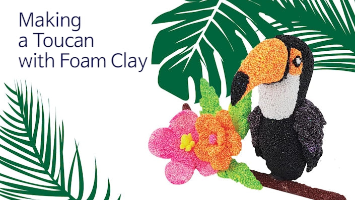 How to make a Toucan with Foam Clay – finkicraft