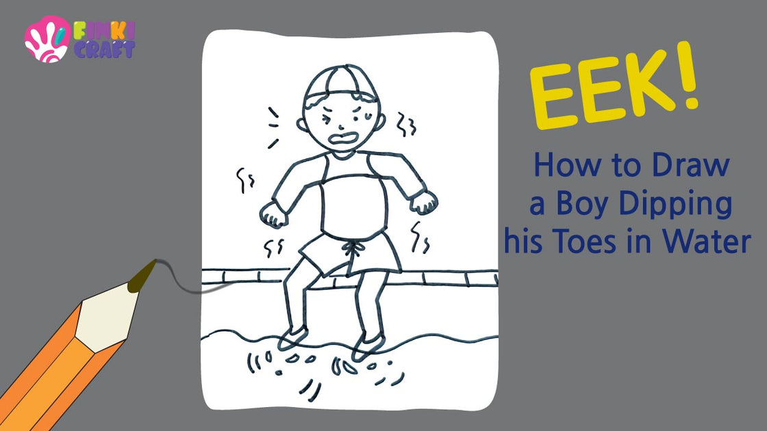 How to Drow a Boy Dipping his Toes in Water – finkicraft