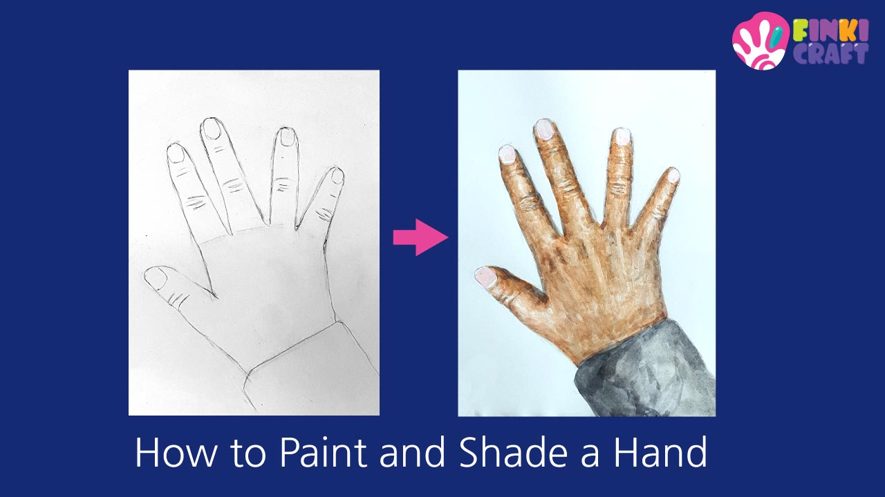 How to paint and shade a hand – finkicraft
