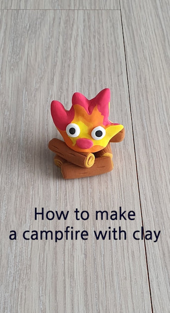 How to make a campfire with clay 🔥🏕️🪵🔥⛺ – finkicraft
