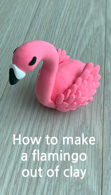 How to make a flamingo out of clay 🦩 – finkicraft