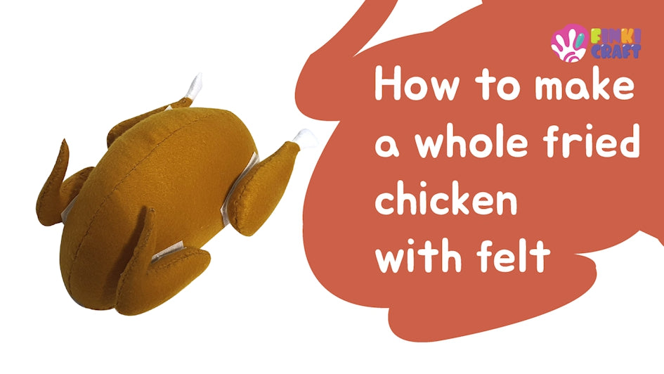 How to make a fried chicken with felt – finkicraft
