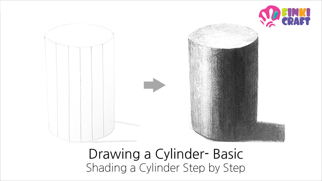 Drawing Basic tutorial | How to draw a Cylinder step by step – finkicraft