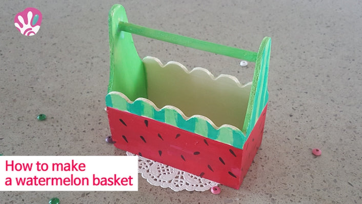 HOW TO MAKE A WATERMELON BASKET – finkicraft