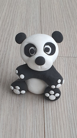 How to make a panda with clay 🐼 – finkicraft