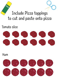 Pizza Toppings Printable image Digital PDF file, Printable image ...